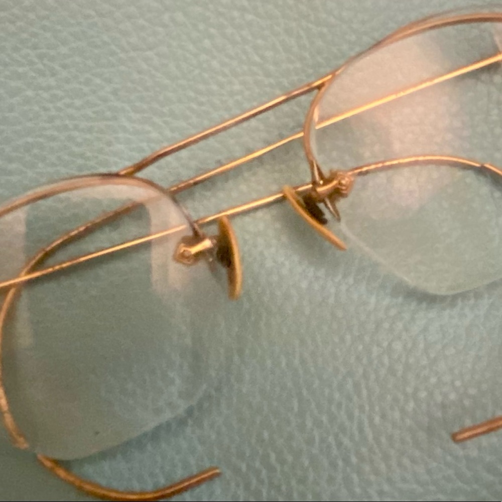 Antique Spectacles With Original Lined Optometrist Ca… - Gem